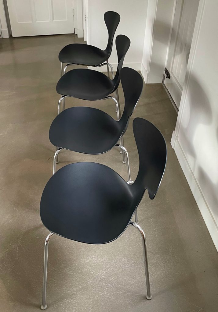 Set of 4 chairs (model Orbit), design Ross Lovegrove for Bernhardt ...