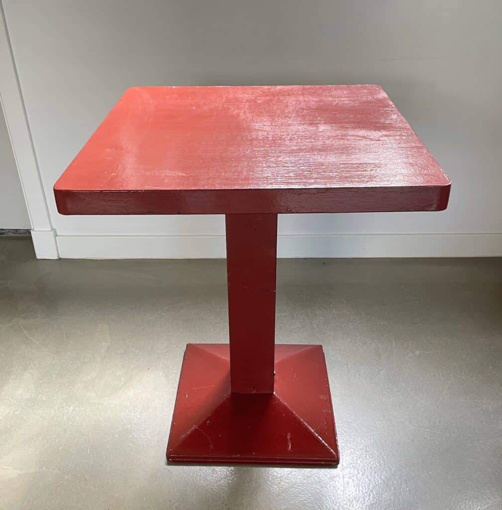 French Tolix 'mini Kube' (bistro)table, 1950s, design Xavier Pauchard ...