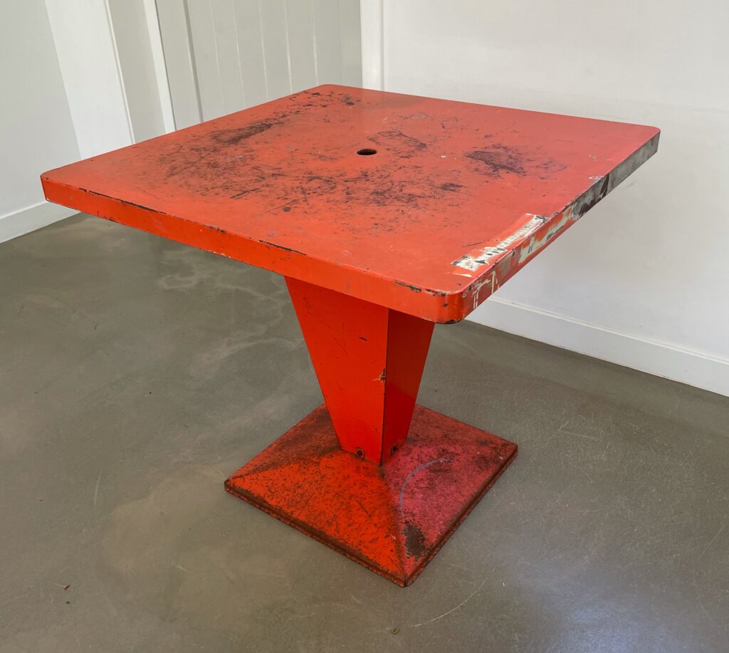 Original French Tolix 'KUB'table,1950s Studio Tout