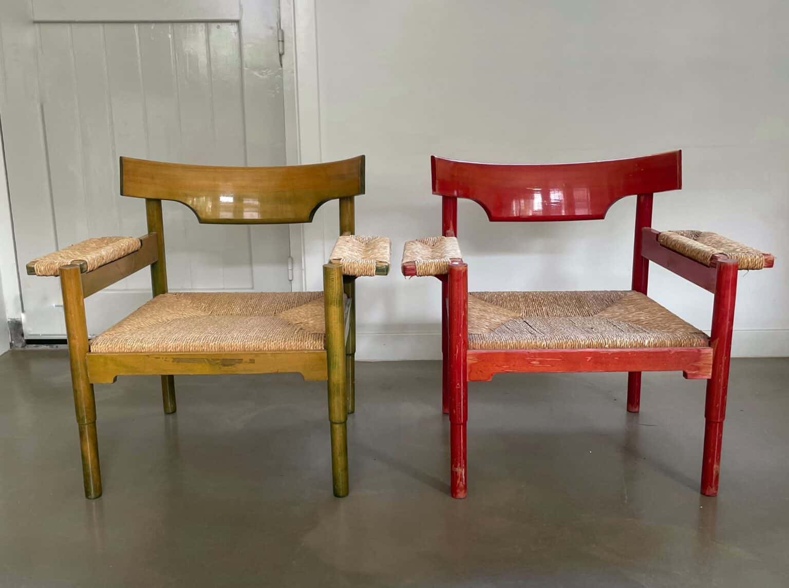 Rare set of 'Carimate' lounge chairs, Vico Magistretti for Cassina ...