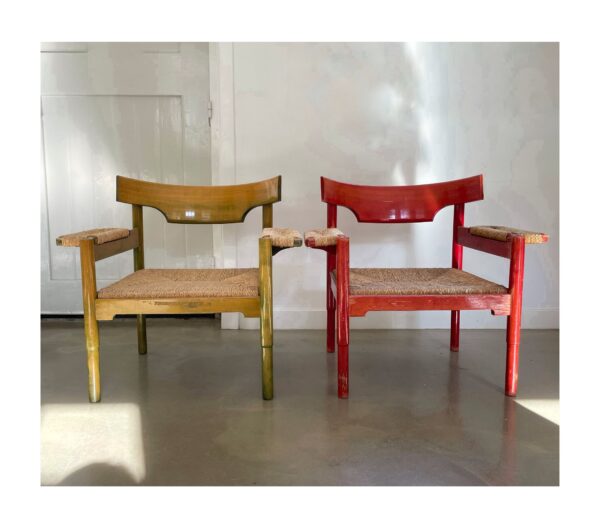 Rare set of 'Carimate' lounge chairs, Vico Magistretti for Cassina ...