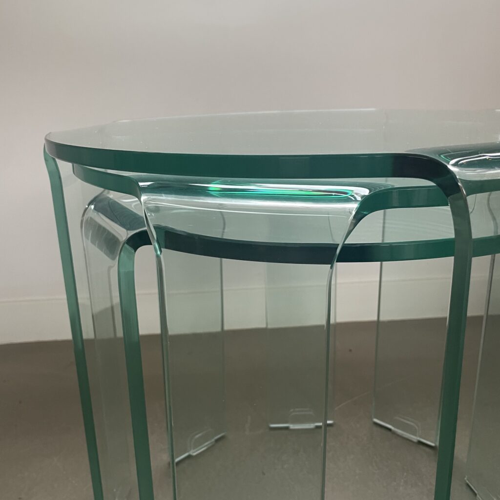 Nesting tables 'Omaggio', (in style of) Fiam, tribute to Alvar Aalto ...